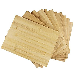 (Set of 12) 12"X9" Bulk Plain Bamboo Cutting Chopping Board | For Customized, Personalized Engraving Purpose | Wholesale Premium Bamboo Board (Without Handle)