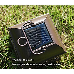 Maggift 4 Pack 22 Inch Hanging Solar Lights Multipurpose with 4 Shepherd Hooks Outdoor Solar Coach Lights
