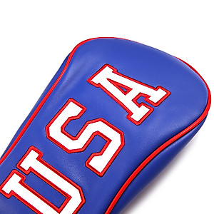USA Stars and Stripes White Vintage Retro Patriotic Driver Fairway Hybird Wood Cover (Hybird Cover)