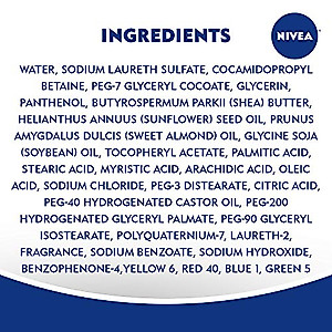 NIVEA Pampering Cocoa and Shea Butter Body Wash with Nourishing Serum, Moisturizing Body Wash for Women, Enriched with Provitamin B5 and Vitamin E, 20 Fl Oz Bottle
