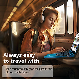 Gateway 14.1" Ultra Slim Laptop, IPS FHD Display, Intel i5-1135G7 Processor, 16GB RAM, 1TB PCIe SSD, Intel Iris Xe Graphics, Camera, Fingerprint Scanner, Bluetooth, Blue, Win 10, 32GB USB Card