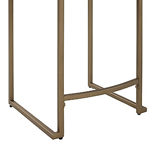 Crosley Furniture Harlowe Upholstered Seat Counter Height Bar Stools Set of 2, Kitchen and Dining, Crème and Gold