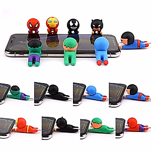 Axanbox Data/Charging/Lightning Cable Protector Saver Chewers 3D Cartoon Animal Cute Cord Protector USB Cable Saver Phone Charger Cable Sleeve Cable Wire Wrap Protector (Superheroes-8PCS)
