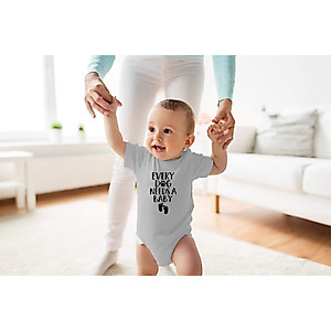 Every Dog Needs a Baby - Funny Baby Essentials Bodysuit - Baby Boy Clothes Newborn Girl Outfits (6 Months, Sports Grey)