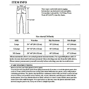 Haian Plastic Jogging Bottoms (Large, Transparent Pink)