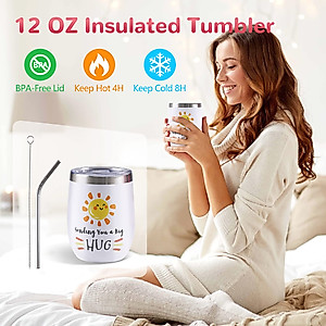 Get Well Soon Gifts for Women, 12Pcs Care Package Feel Better Basket After Surgery, Thinking of You Gift Basket for Best Friend, Birthday Gifts Box with Inspirational Blanket Candle for Women