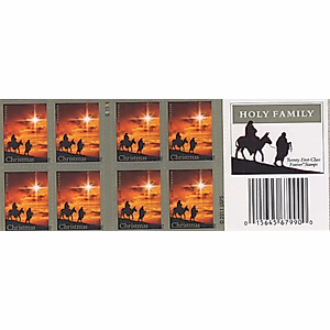 The Holy Family Double-Sided Booklet of 20 Forever Christmas Stamps Scott 4711