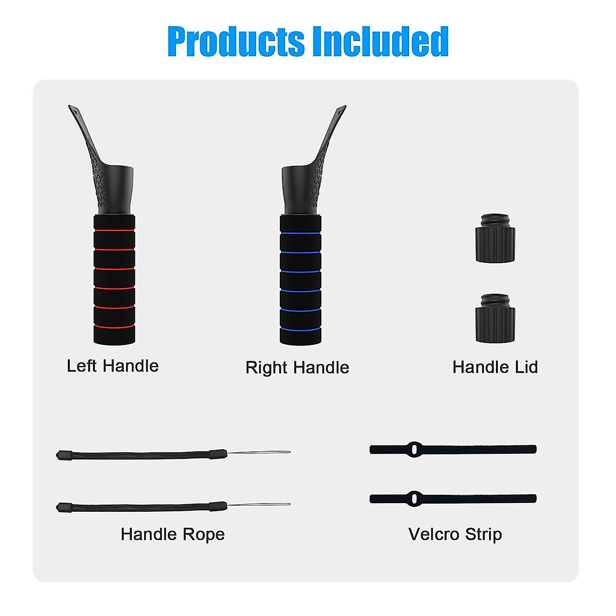 Dual Handles Extension Grips For Oculus Quest, VR Light Handle Touch Controller For Quest 2 Or Rift S Playing Beat Saber Games