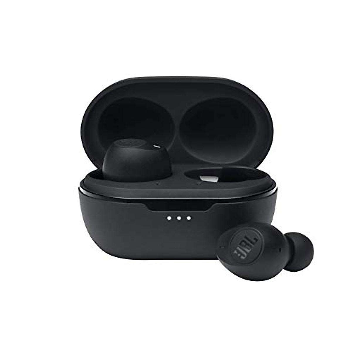 JBL Tune 115TWS True Wireless in-Ear Headphones - JBL Pure Bass Sound, 21H Battery, Bluetooth, Dual Connect, Wireless Calls, Music, Native Voice Assistant (Black) (Renewed)