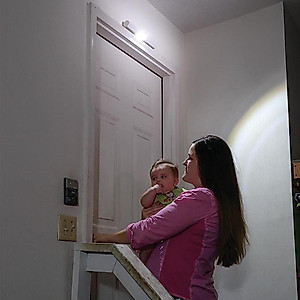 Beams MB970 100 Lumen LED Wireless Battery Powered Motion Sensing Indoor/Outdoor Slim Safety Light, 1-Pack, White