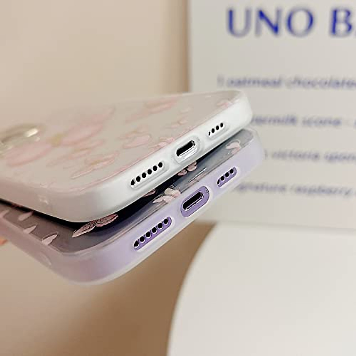 ooooops Compatible with iPhone 14 Pro Max Case for Women Girls, Glitter Golden Butterflies, Cute Love Heart Shaped Pattern, Hard Panel Clear Protective Phone Cover for iPhone 14ProMax(Pink Butterfly)