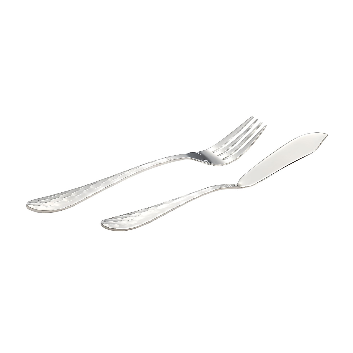 6 Piece Food-grade Stainless Steel Fish Forks and Fish Knives Set, Fish Serving Fork and Fish Serving Knife, Including 3 Fish Forks, and 3 Fish Knives; Silverware Set, Metal Forks for Home Kitchen