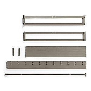 Mellow 9" Metal Platform Bed Frame w/Heavy Duty Steel Slat Mattress Foundation (No Box Spring Needed), Queen, Grey