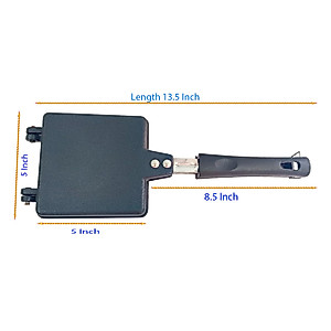 Gas Toaster Sandwich Maker Double Sided Grill Frying Pan Double-Sided Multi function Fry Pan Sandwich Toaster Breakfast Maker Grilled Sandwich Panini Maker Hand Toaster