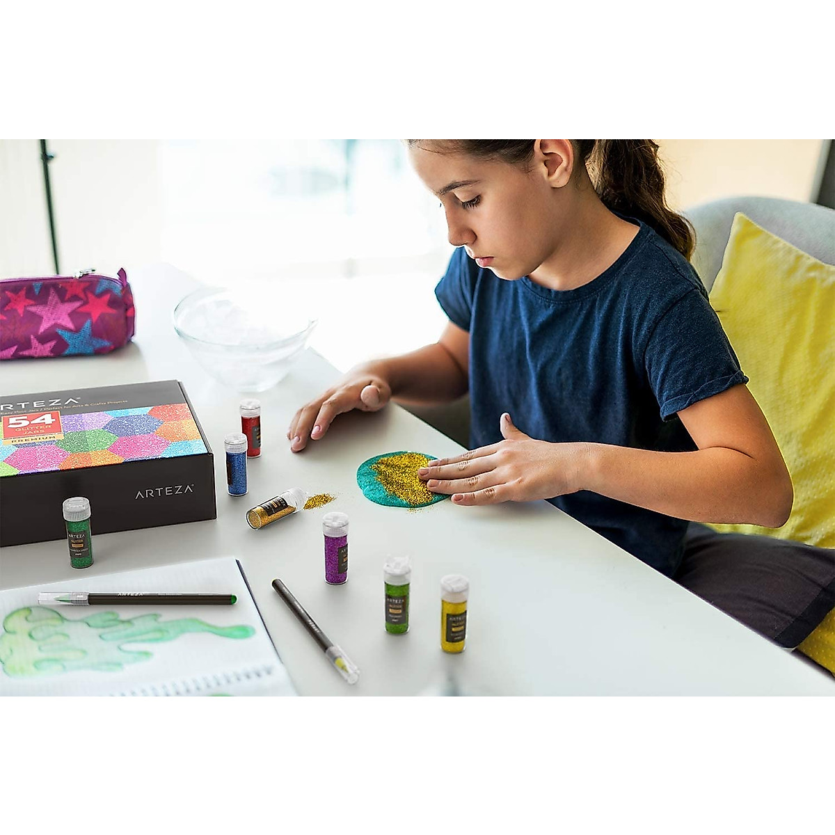 ARTEZA ARTZ-8569-2 Arts-and-Crafts-Glitter, Multicolor 54