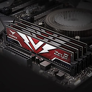 TEAMGROUP T-Force Zeus DDR4 32GB Kit (2 x 16GB) 3200MHz (PC4 25600) CL16 Desktop Gaming RAM Memory Module - TTZD432G3200HC16FDC01