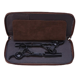 East buy - Shears Bag - Barber Shears Case Fashion Hairdressing Scissor Storage Case Long Salon Barber Shears Combs Bag Haircut Tool (Case Only)
