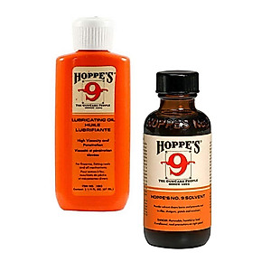 Gun Bore Cleaner, Precision & Lubricating Oil, & Gun Grease Lube with 50 Patches and Protective Carry Case for Handguns/Pistols/Shotguns Plus Free Cotton Swabs and Disposable Absorbent Work Pads