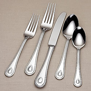Lenox 829739 French Perle Flatware Set, 11.30 LB, 65-Piece
