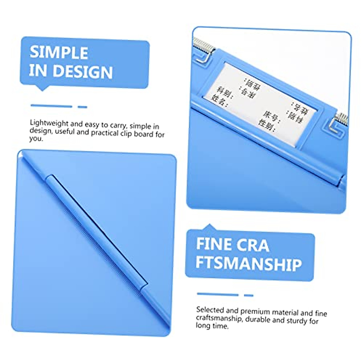 STOBOK Case Folder Nursing Clip Board Paper Folder Digital Writing Pad File Folder A4 Paper Clip Nurse Clipboard Paper Clipboard Exam Paper Base Recording Board Abs Office Number Notebook