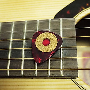 Mr.Power Guitar Pick Non-slip Grip Cork Sticked on Pick 20 pcs