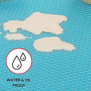 Con-Tact Brand Refrigerator Shelf and Bin Liner, Embossed Durable Washable Non-Adhesive Water and Oil Proof Reusable BPA Free Fridge Mat, 17.6" x 11.3", Teal, 3 Pack