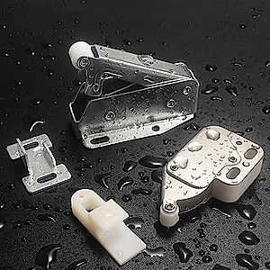 kmobruzy 2-Piece/Set Elephant Trunk Hook Lock Cabinet Door Cabinet Door Latches Lock Steel Door Latches Cabinet Door Lock Durable Cabinet Door Lock