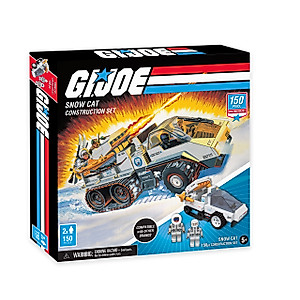 GI Joe Snowcat Military Vehicle Toy Construction Set, Building Kit (150 Total Pieces)