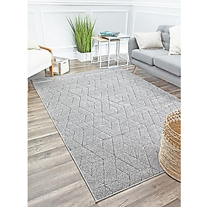 CosmoLiving by Cosmopolitan Area Rug, 5'0"x7'6", Basalt