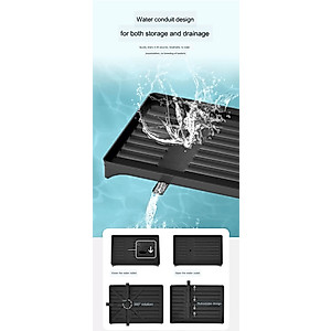 Dish Drying Rack, Removable Large Capacity Dish Drain Storage Rack, Stainless Steel Large Capacity Dish Drain Rack, Stainless Steel Drying Rack for Kitchen(White)