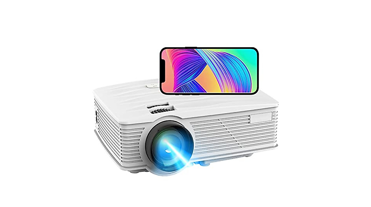 ABIRAA WiFi Projector: 5500L, 1080P, 210" Home & Outdoor