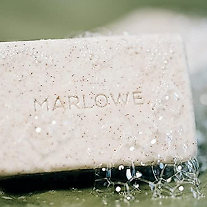 MARLOWE. No. 102 Men's Body Scrub Soap 7oz (Variety Trio) | Best Exfoliating Bar for Men | Made w/Natural Ingredients | Green Tea Extract | Features 3 Amazing Scents