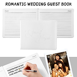 Panelee Wedding Guest Book with Pen Set Elegant Guest Sign in Books Bridal Shower Guestbook Beautiful Guest Book Wedding Reception Guestbook for Wedding