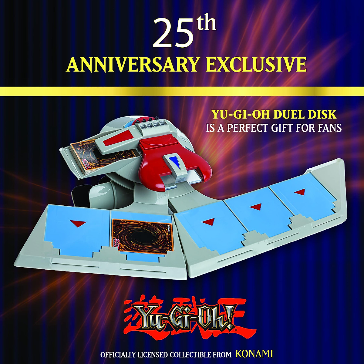 U.C.C. Distributing Yu Gi Oh Duel Disk, Console Video Games, 25 Anniversary Edition Collectible Merchandise, includes Cards