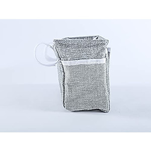 Moon & Star Home, dormitory bed hanging storage bag/storage bag, Dark gray, Length 31 cm, width 11 cm, height 16 cm