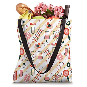 Chemistry Pattern Atom Science Chemist Novelty Gift Tote Bag