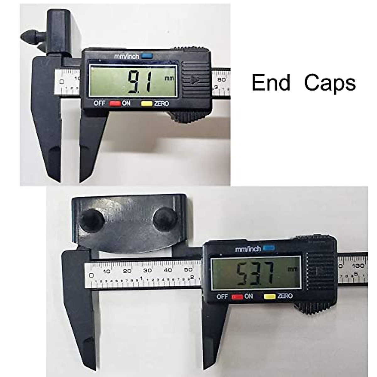 SmaUnicorn 20pcs 53.5-54.5mm Replacement Bed Slat Holders Kits Plastic Centre Caps or End Caps for Holding Securing Wooden Slats Bed Base(10pcs Centre Caps+10pcs End Caps)¡­