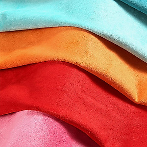 NASTASSA Microfiber Suede Fabric Self Adhesive Car Wrapping Film Imitation Leather Decorative Trims for Headliner Car Seat Center Console (Black), AF0855