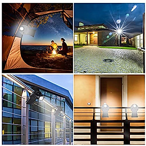 4 Pack Solar Spot Lights,LED Solar Garden Lights, Outdoor Solar Lights, Clip Solar Light Fence Lights, Waterproof Solar Spotlights for Fence Deck Garage Patio Porch