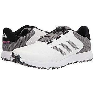 adidas mens Golf Shoe, White/Black/Grey, 10.5 US