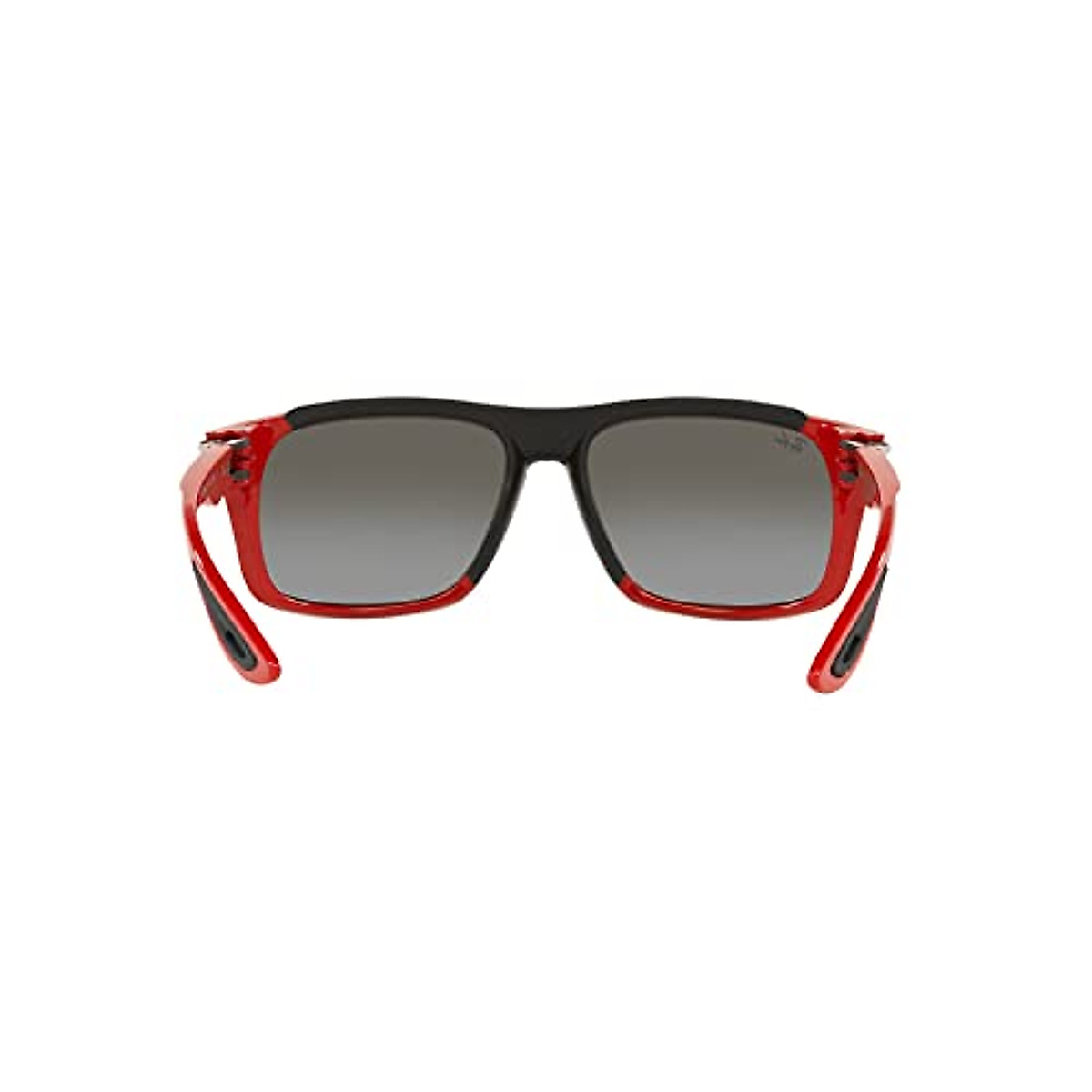 Ray-Ban RB4364M Scuderia Ferrari Collection Aviator Sunglasses, Red/Grey Mirrored Silver Gradient, 61 mm