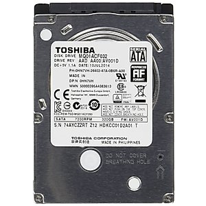 Toshiba MQ01ACF032 320 GB 2.5" Internal Hard Drive