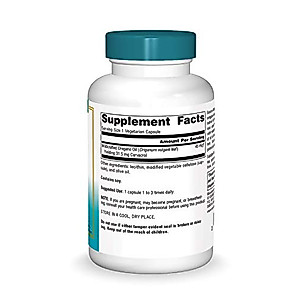 Source Naturals Wellness Oil of Oregano - Standardized to 70% Carvacrol - 60 Vegetarian Capsules