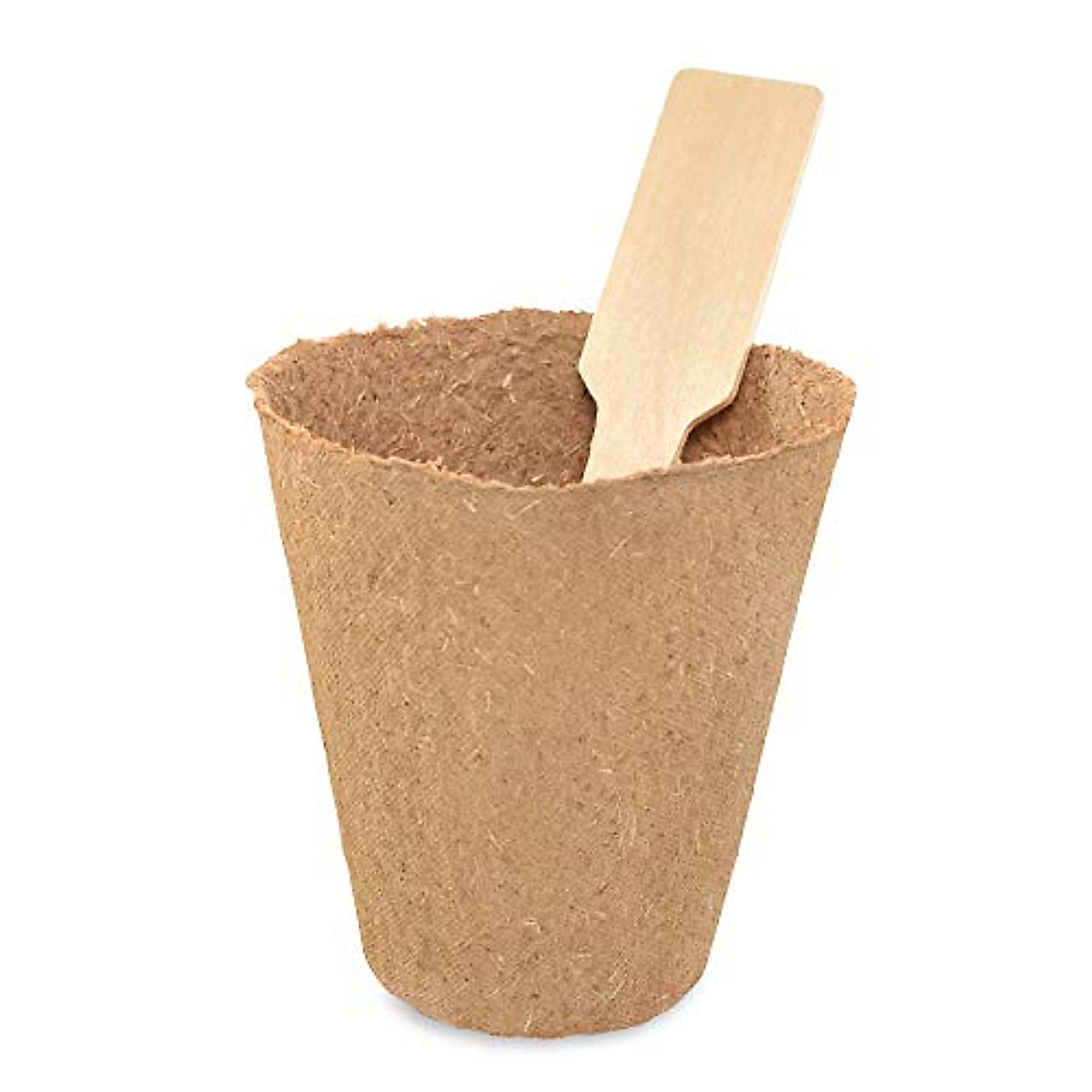 Daniel's Plants 3” Peat Pots | Plant Pots for Seedlings & Seed Starter Nursery Pots | Organic Biodegradable Plant Pots | Eco Friendly | Bonus 10 Wooden Plant Garden Labels | Bulk 60 Pack | 3 Inch