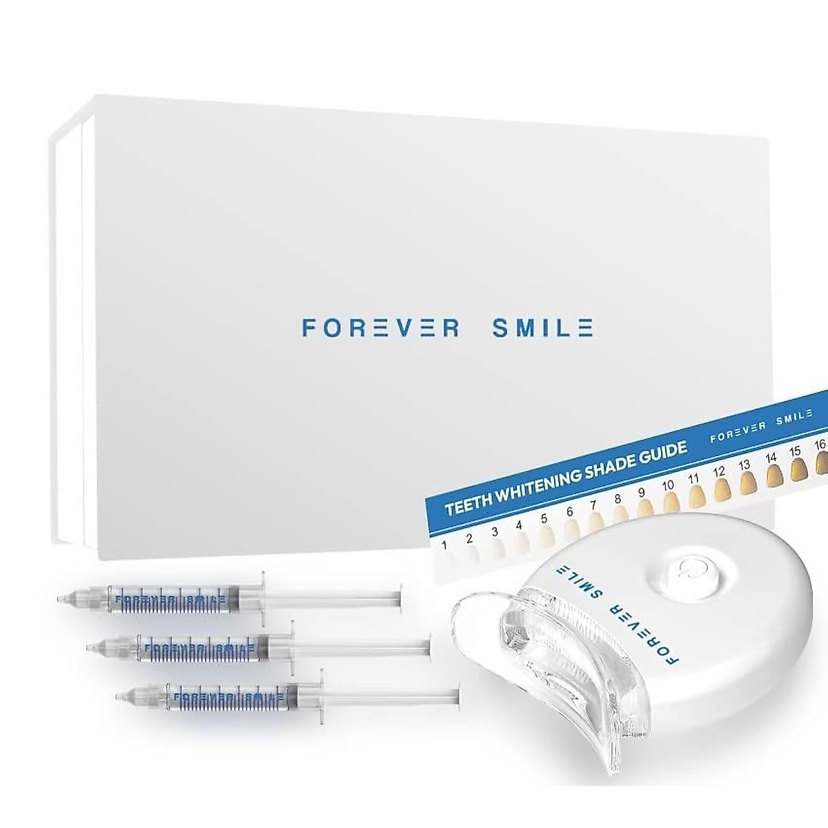 Forever Smile 5X LED Teeth Whitening Kit for Sensitive Teeth. Complete and Effective at Home Teeth whitening kit.
