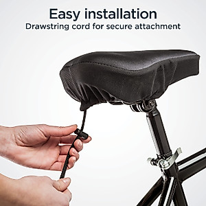 Schwinn Comfort Bike Sport Seat Cover, Memory Foam Padding, Fits Traditional Road and Mountain Bikes