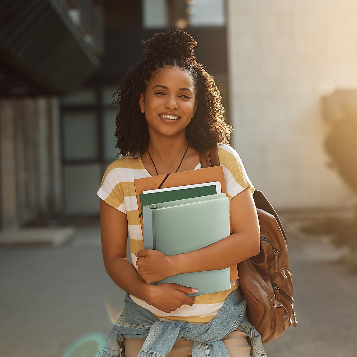 Samsill Earth's Choice, 2-Inch Durable D-Ring View Binder 4 Pack, USDA Certified Biobased, Eco-Friendly, Boho Assortment