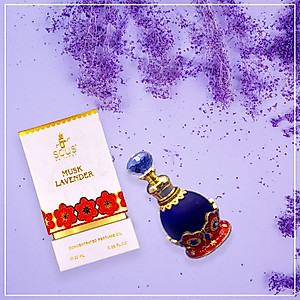 SCUS Perfumes Musk Lavender for Men & Women 20 ML Concentrated Fragrance Oil (0.68 fl. Oz) LOng Lasting