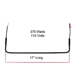Endurance Pro 242044019 Compatible with Frigidaire, Kenmore, Sears, Refrigerator Freezer Defrost Heater Assembly Refrigerator, replaces, AP4527301,1614857, PS2581594