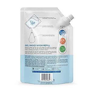 Method Gel Hand Soap Refill, Sweet Water, Biodegradable Formula, 34 fl oz (Pack of 6)